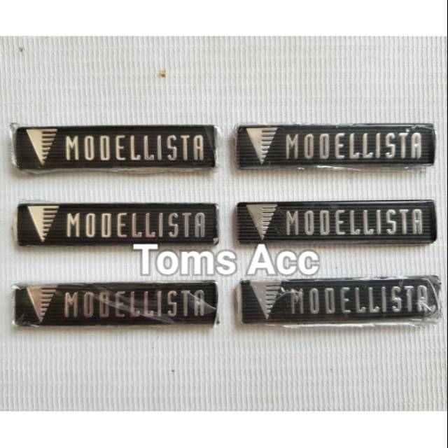 Jual Emblem Modellista for bodykit Toyota CHR Alphard Harrier Lexus ...