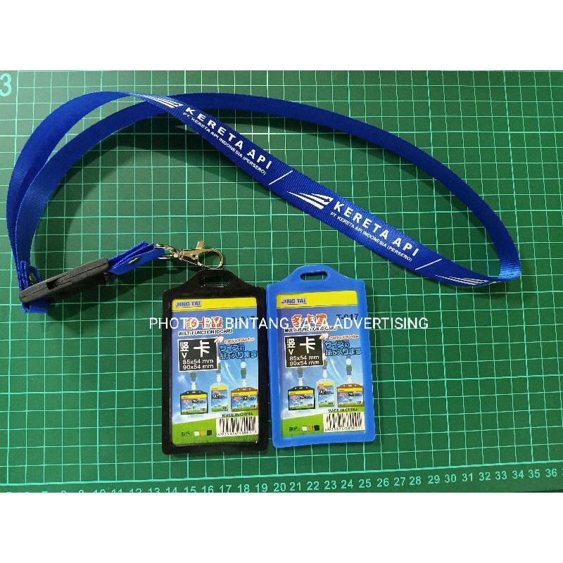 Jual TALI LANYARD ID CARD KERETA API INDONESIA PLUS CASING KARET ...