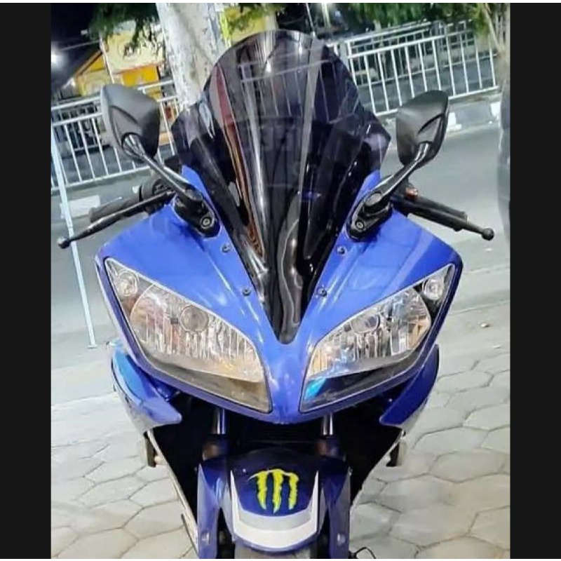 Jual Visor R15 V2 Hitam Smoke Bahan Akrilik Tebal | Shopee Indonesia