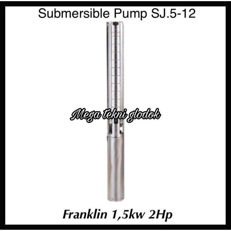 Jual Pompa Submersible CNP SJ 5-17 Motor Franklin USA 1,5kw 2Hp 220V ...
