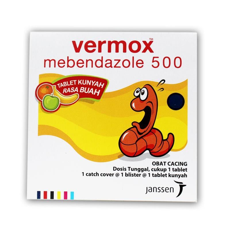 Jual Vermox Mebendazole 500 Mg 1 Blister / Obat Cacing | Shopee Indonesia