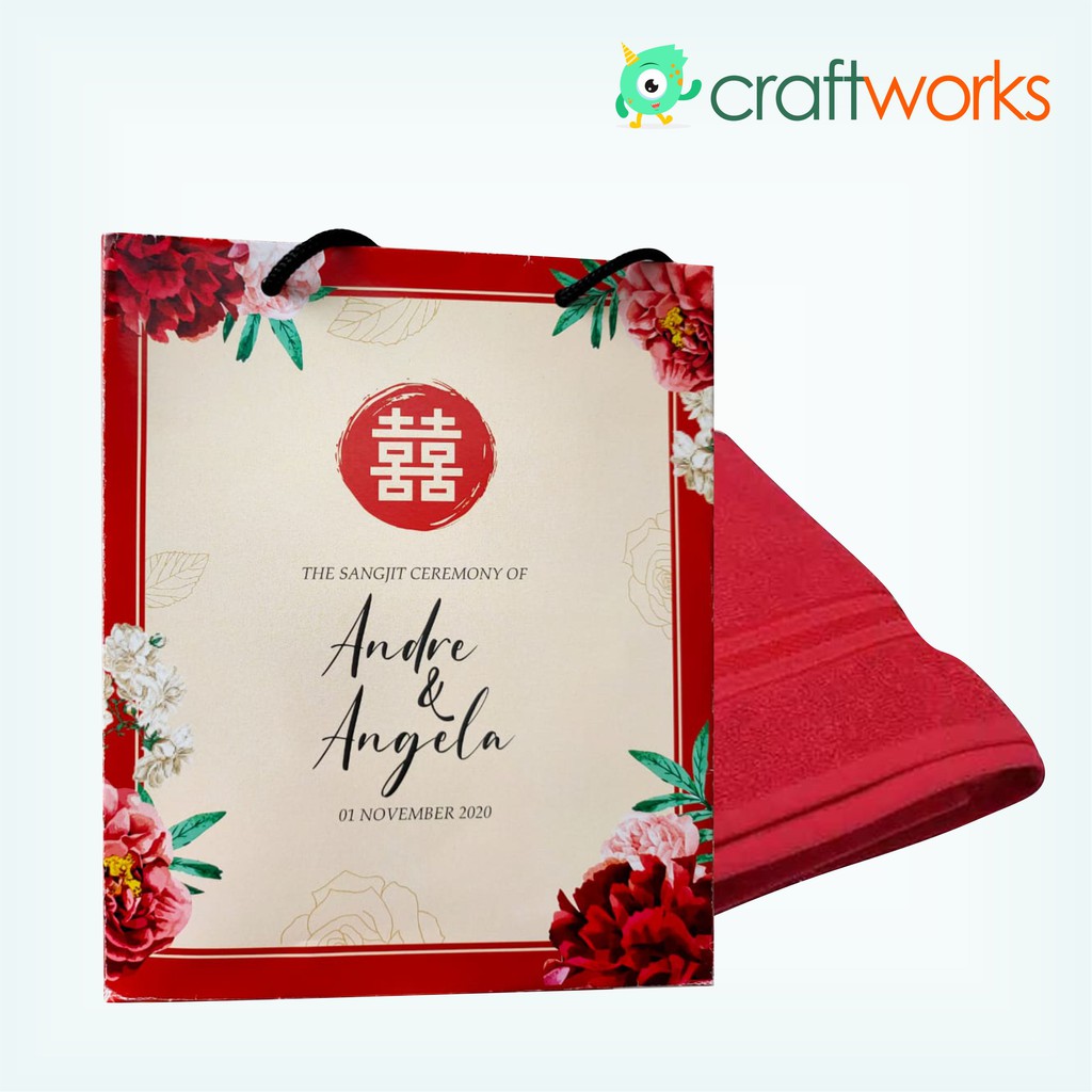 Jual PAPER BAG SANGJIT / WEDDING - CUSTOM | Shopee Indonesia