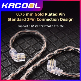 Jual QKZ T1 Earphone Kabel Upgrade Berlapis Perak 4 core Upgrade QDC 2PIN 3.5MM Plug Earphone ...