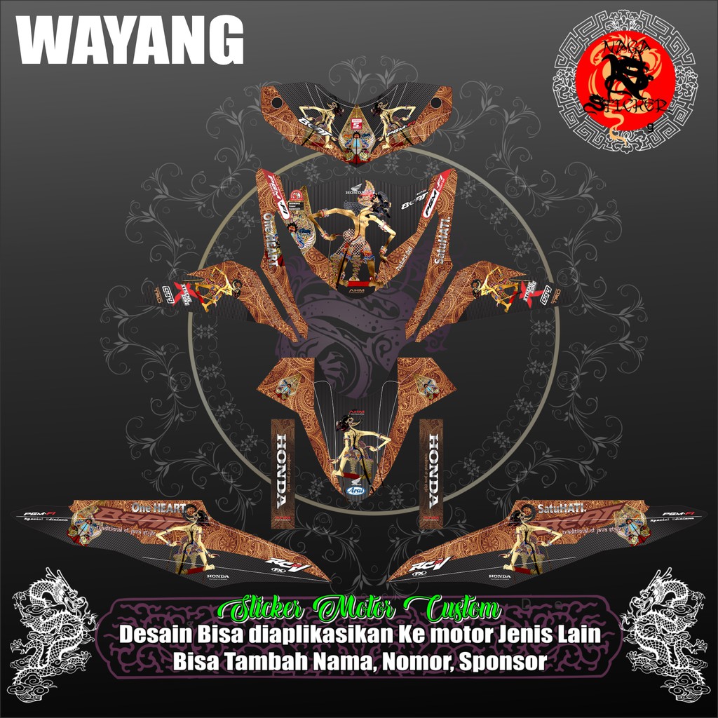 Jual DECAL STICKER HONDA BEAT FI 2013 WAYANG | Shopee Indonesia