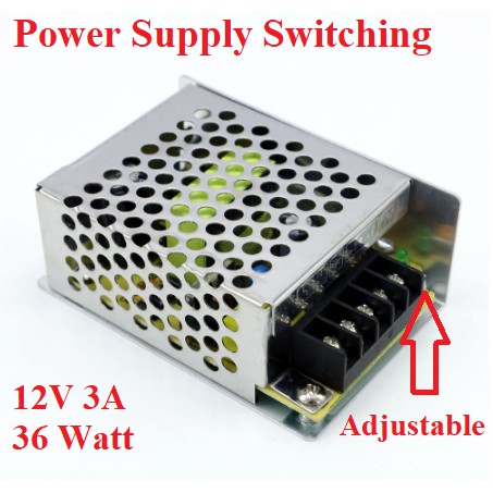 Jual Power supply switching JARING adaptor Trafo 12V 3A LED Strip CCTV 12V Volt DC 3A Ampere ...