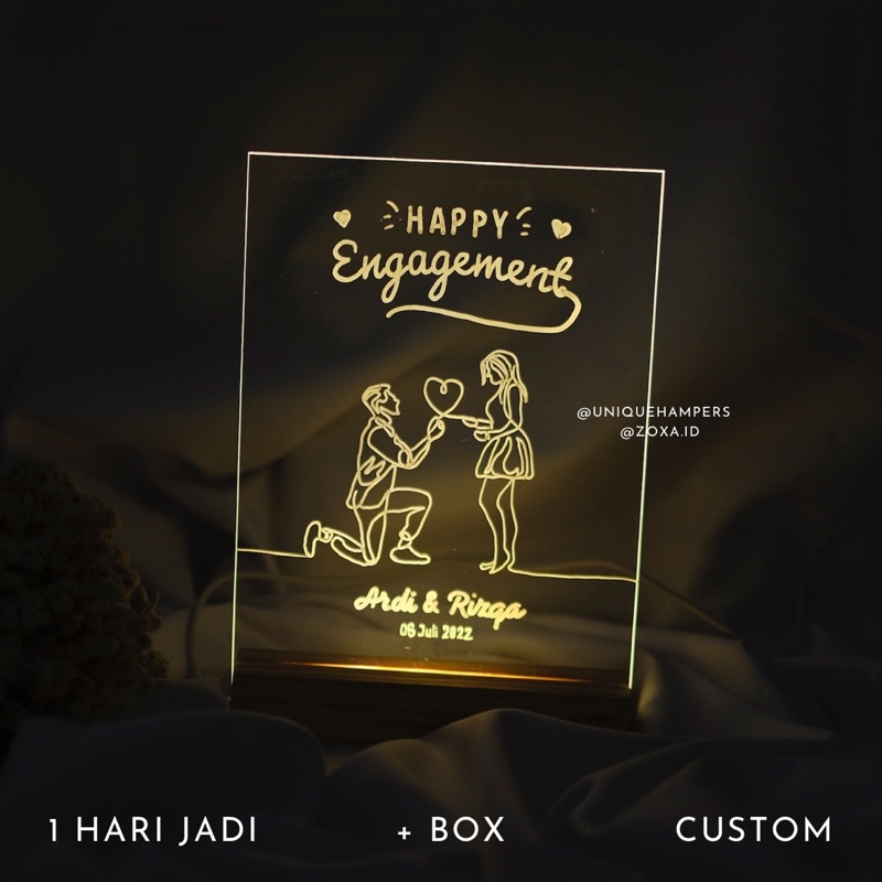 Jual AKRILIK CUSTOM / KADO LAMPU AKRILIK / HAMPERS LAMPU AKRILIK / KADO ...