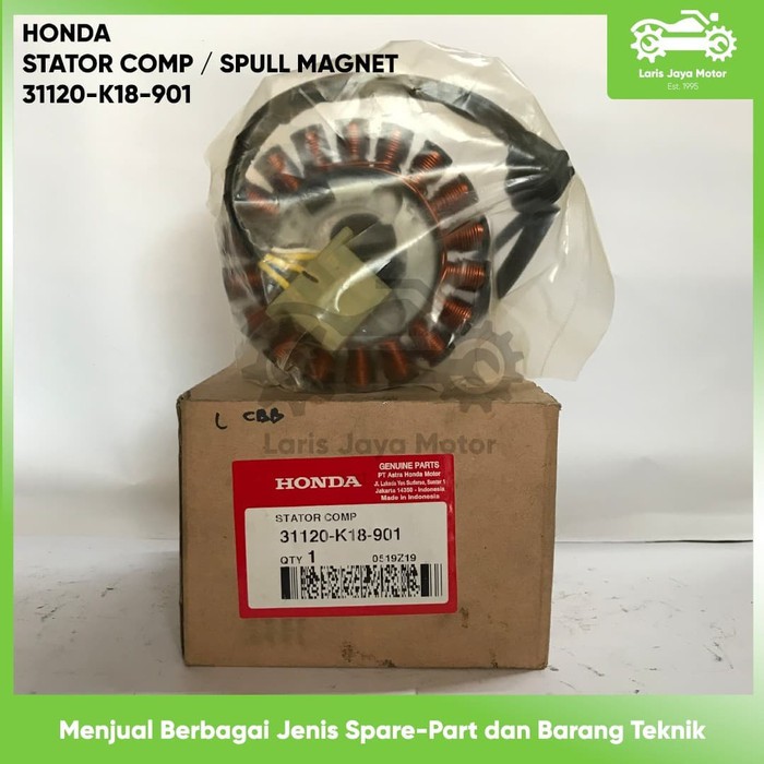 Jual STATOR COMP SPULL ASSY VERZA 150 31120-K18-901 ORIGINAL ASLI HONDA ...