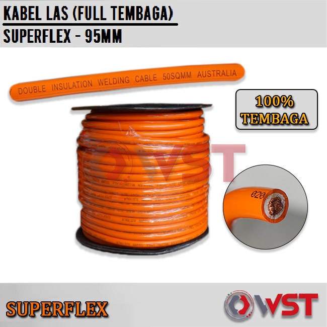Jual Kabel Las Superflex 95mm Full Tembaga / Welding Cable 95 mm ...