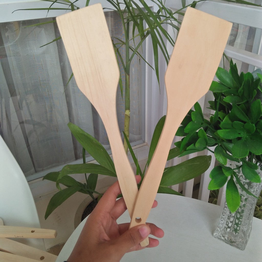 Jual Queenra Winazar - Sodet Kayu Pinus Pendek/Spatula Murah Halus ...
