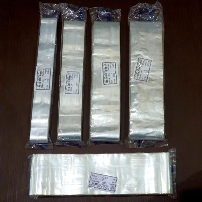 Jual Plastik PP Rol/Plastik Roll PP Bening Tebal 0.02 Lebar 3cm, 4 cm ...
