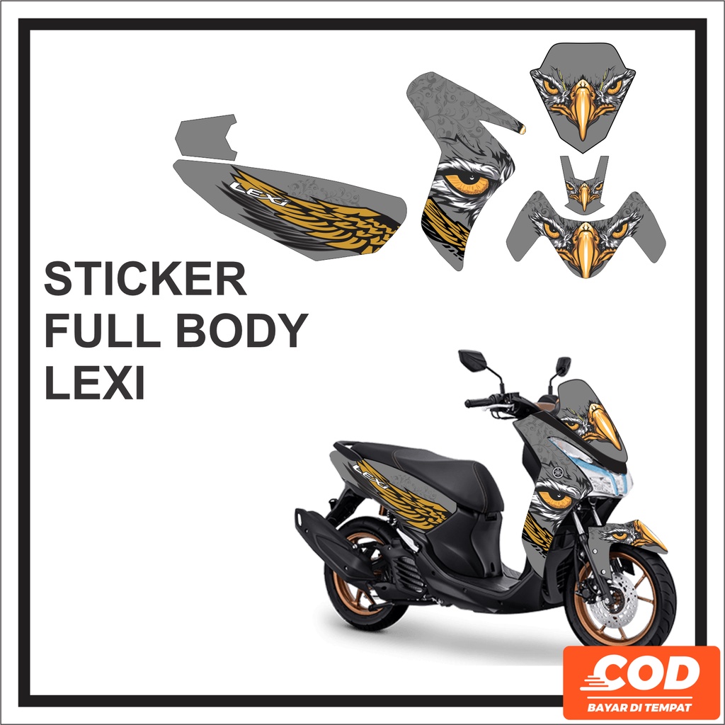 Jual Stiker motor Striping Lexi Decal Variasi Yamaha Full bodi 2018 ...