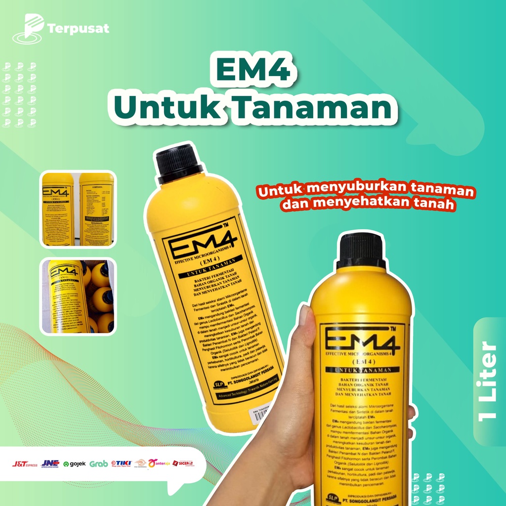 Jual EM4 Pertanian 1 Liter Tanaman Probiotik Warna Kuning | Shopee ...