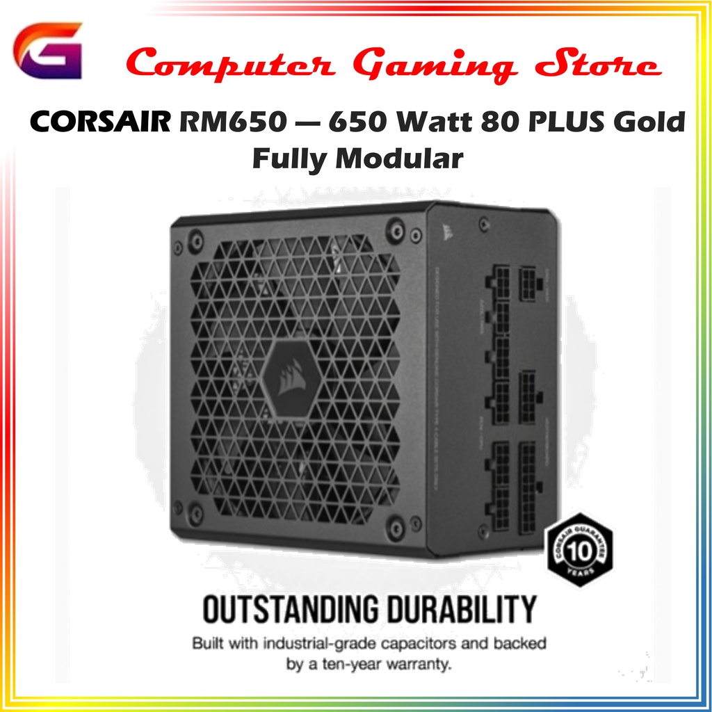Jual CORSAIR RM650 — 650 Watt 80 PLUS Gold Fully Modular | Shopee Indonesia