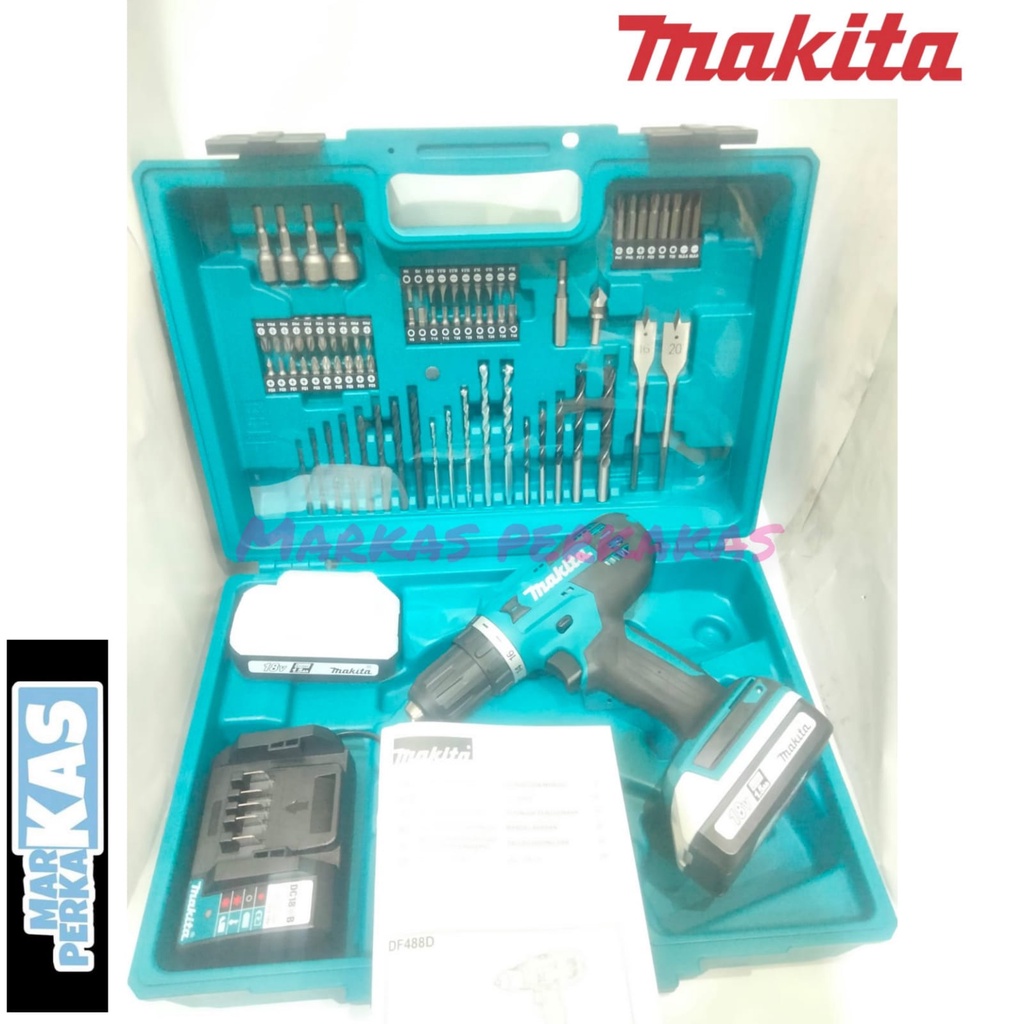Jual Makita DF 488 D005 Cordless Drill 18V / Mesin Bor Baterai | Shopee ...