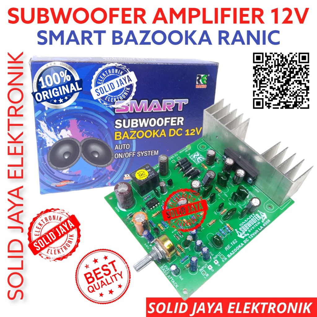 Jual KIT POWER SUBWOOFER BAZOKA 12V 12VDC 12 VOLT SUB WOOFER BASS LOW ...