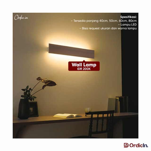 Jual Wall Lamp Lampu Dinding Kayu Untuk Kamar dan Ruang Keluarga ...