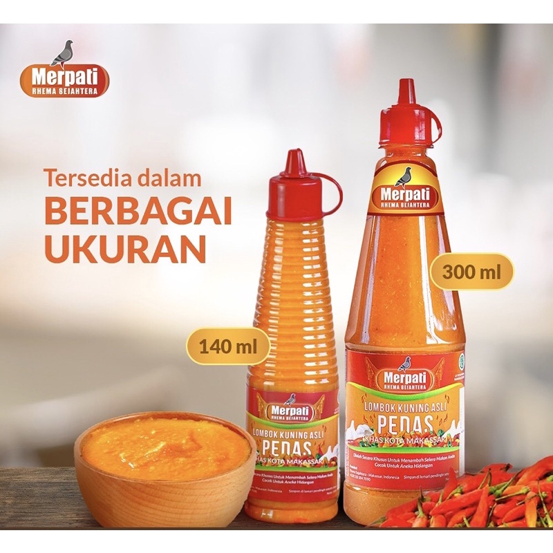 Jual Lombok Kuning Merpati Asli PEDASSS!! / Sambal Makassar 300ml ...