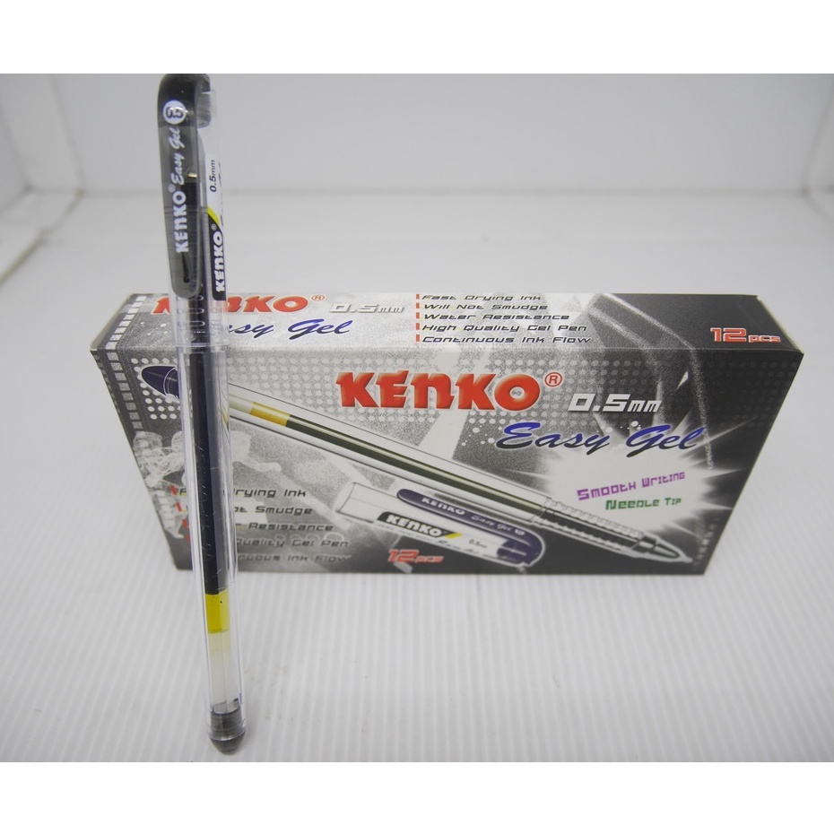 Jual PULPEN KENKO EASY GEL 0.5MM HITAM / BIRU [ ECER ] | Shopee Indonesia