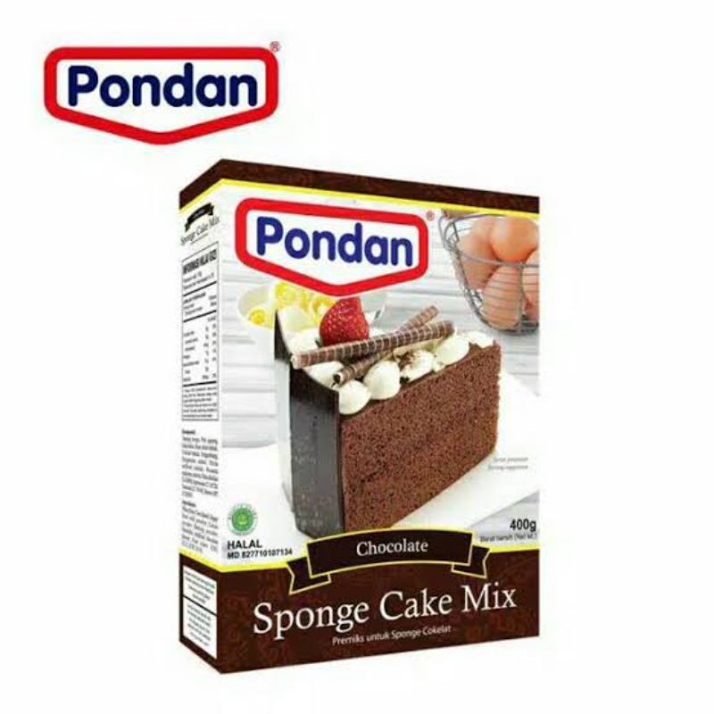 Jual pondan sponge cake rasa coklat premix 400gr | Shopee Indonesia