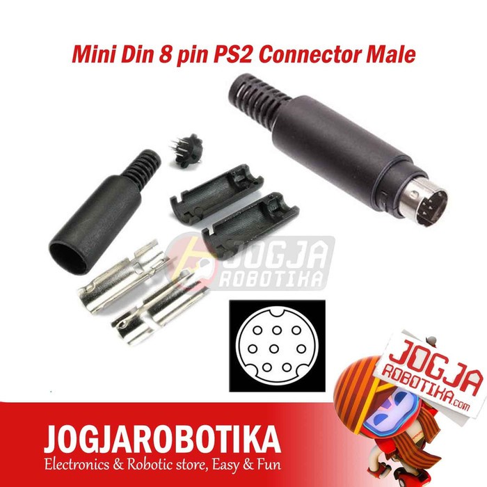 Jual Mini Din 8 pin PS2 Connector Male | Shopee Indonesia