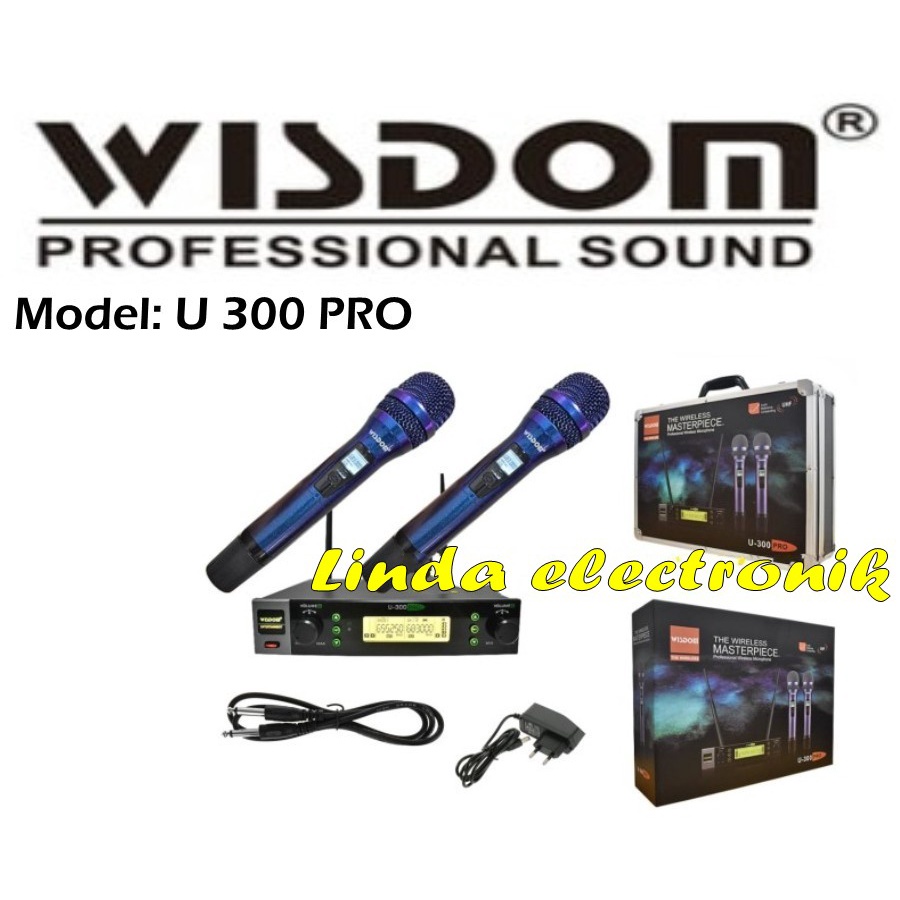 Jual mic wireless wisdom u300 pro wisdom u 300pro wisdom u300pro ...
