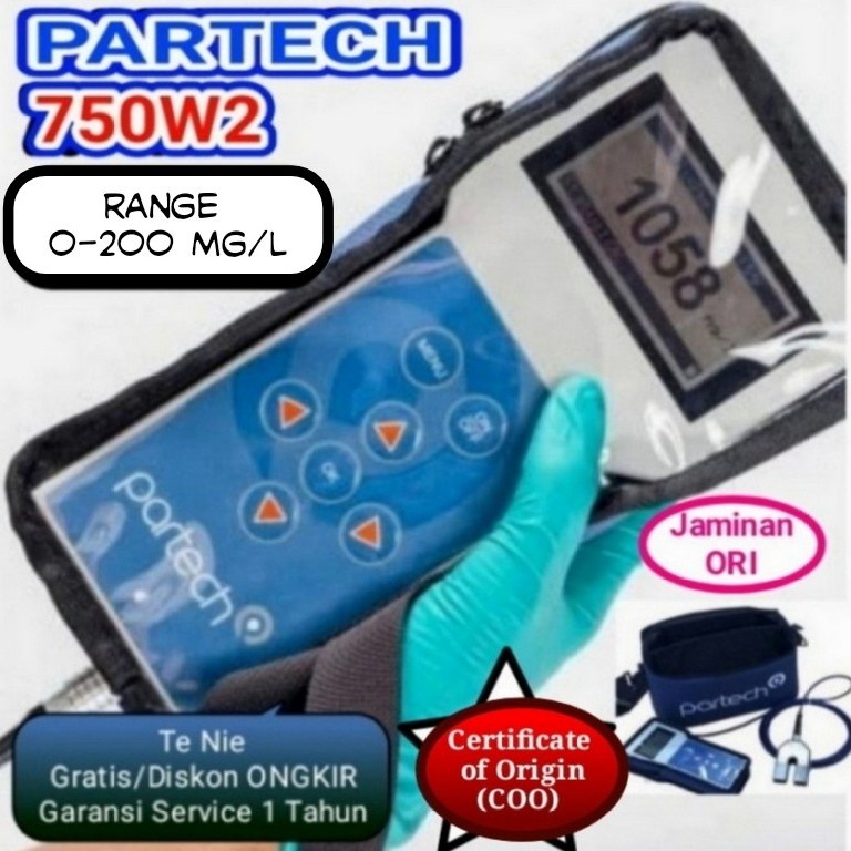 Jual Partech TSS meter 750W2 Range 0-200 MG/L | Shopee Indonesia