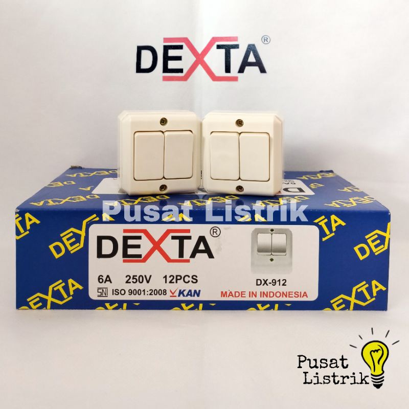 Jual OB Saklar Seri Dexta Saklar Double Switch Outbow Dexta | Shopee ...