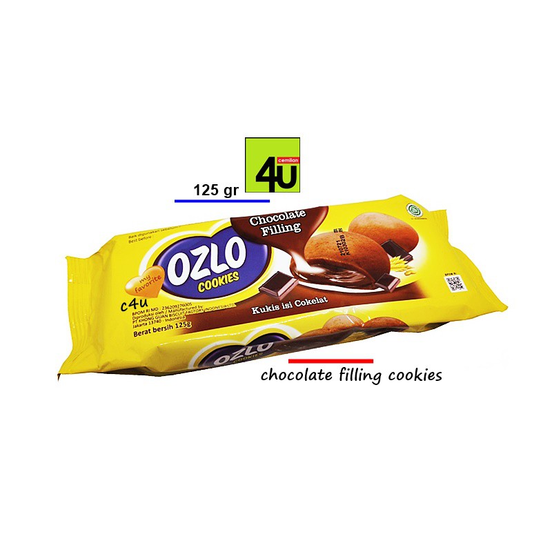 Jual OZLO Chocolate Filling Cookies - 125 gr KHONG GUAN | Shopee Indonesia