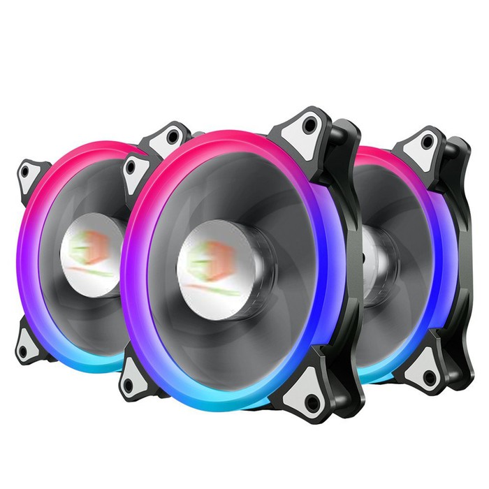 Jual CUBE GAMING AURA FLOWING RGB DOUBLE RING FANS 3 Pcs Ring Fan ...