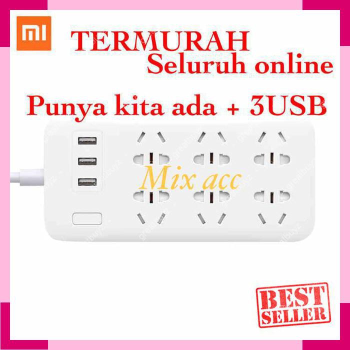 Jual STOP KONTAK XIAOMI/STOP KONTAK USB/STOP KONTAK POWERSTRIP 6 PORT ...