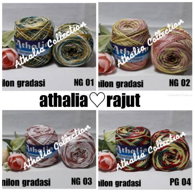 Jual Benang Nilon Gradasi 01-20 (Part 1) | Shopee Indonesia