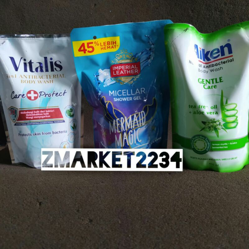 Jual Body wash sabun mandi aiken / imperial / vitalis 400 / 450 ml ...