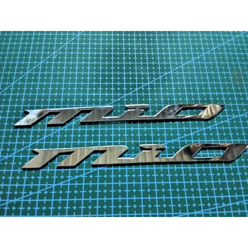 Jual emblem mio custom stainless | Shopee Indonesia