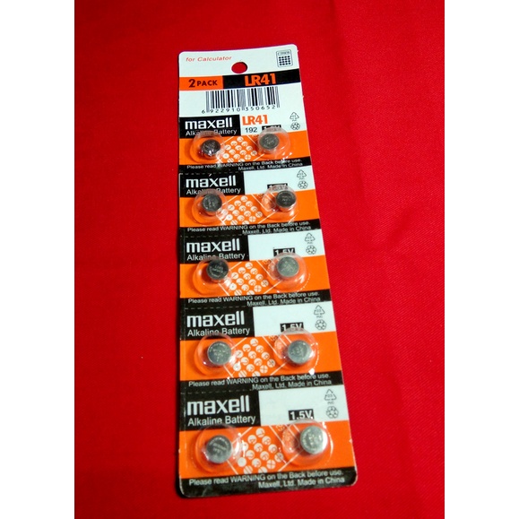 Jual Maxell Battery Lithium LR41 - 1 Pcs | Shopee Indonesia