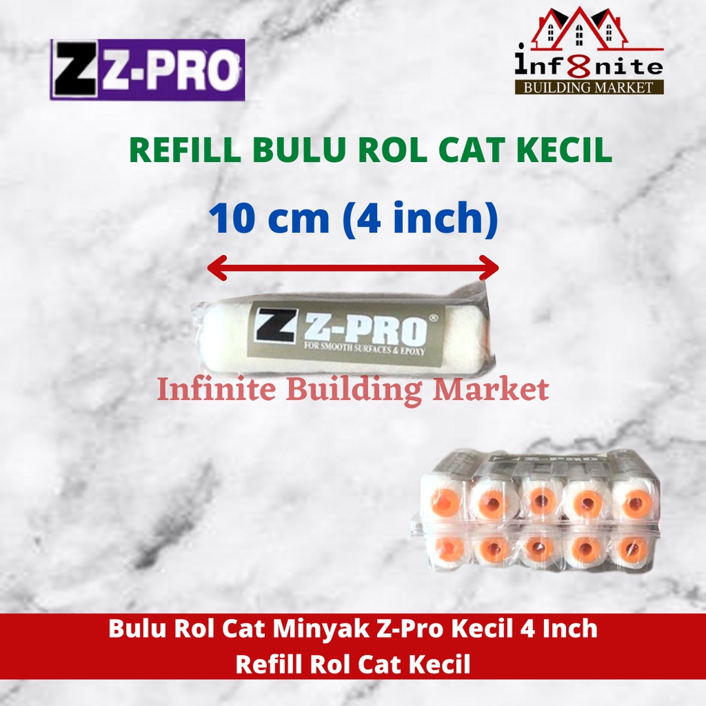 Jual Isi Bulu Roll Cat Minyak Refill Bulu Rol Cat Epoxy Z-PRO 4 Inch ...