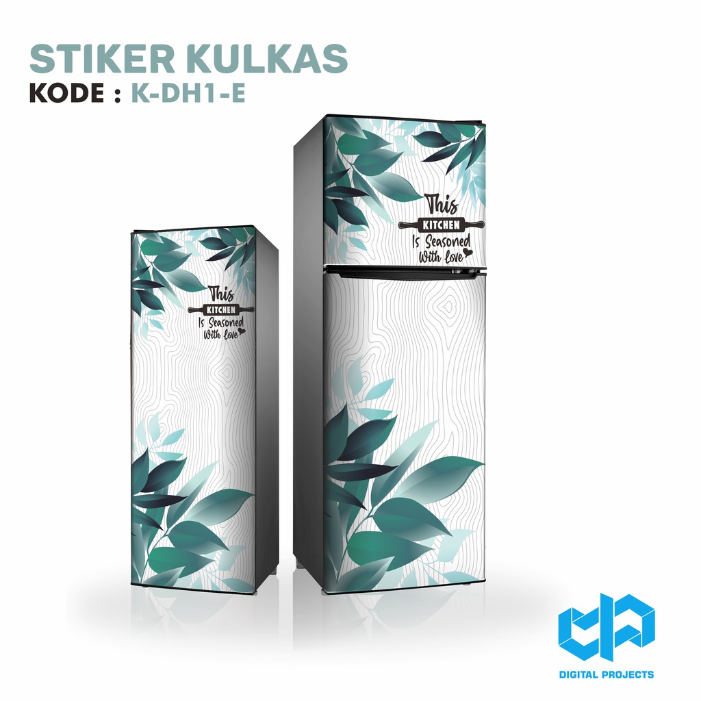 Jual Stiker Kulkas 1 Pintu & Sticker Kulkas 2 Pintu Tropical Leaf - DH1 | Shopee Indonesia