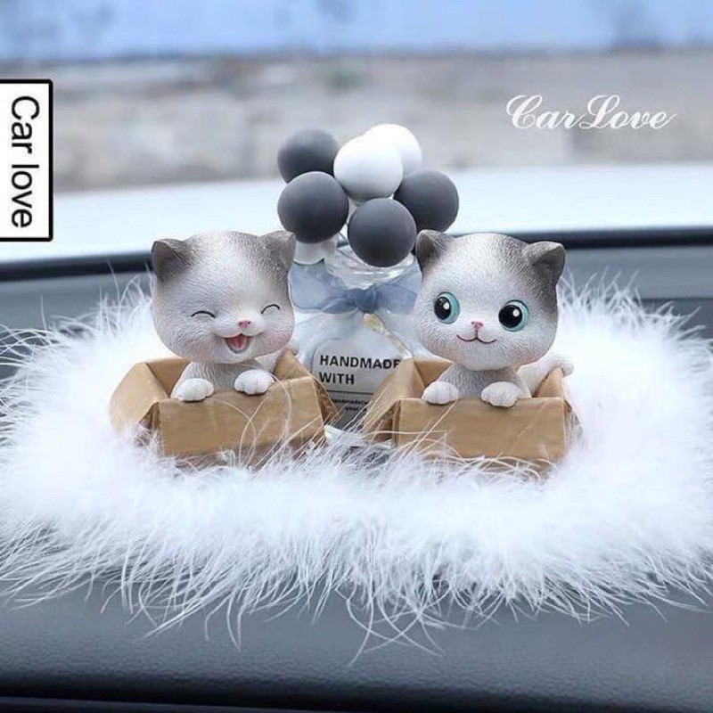 Jual set kucing model hiasan cute cat set kucing mobil hiasan boneka ...