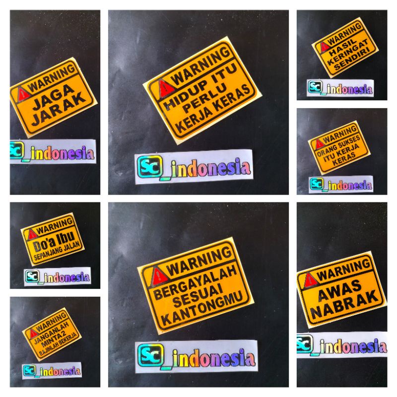 Jual STIKER WARNING PERINGATAN | Shopee Indonesia