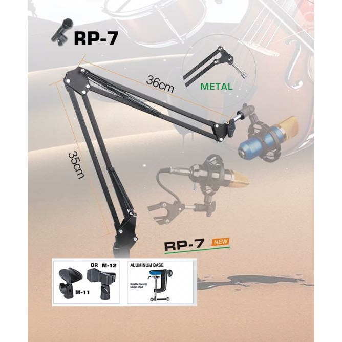 Jual Stand Mic Robot Studio Recording | Shopee Indonesia