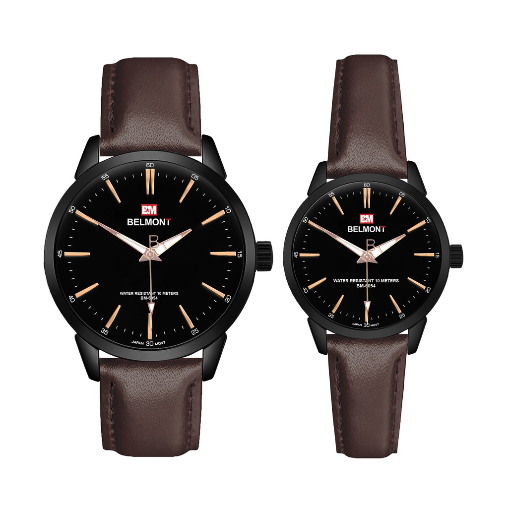 Jual Jam Tangan Couple Kulit BELMONT BM 6054 | Shopee Indonesia