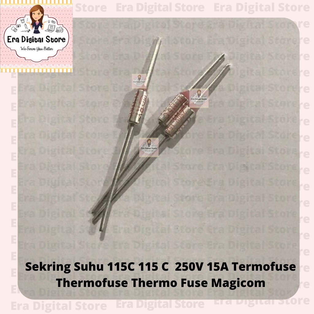 Jual Sekring Suhu 115C 115 C 250V 15A Thermo Fuse Termofuse Thermofuse ...
