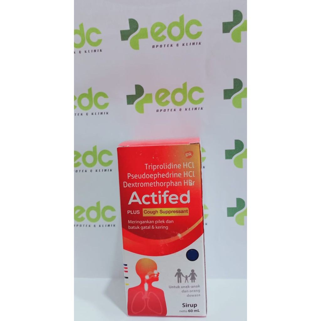 Jual ACTIFED PLUS MERAH BATUK KERING 60ML | Shopee Indonesia
