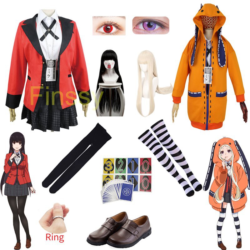Jual Carnival Kakegurui Jabami Yumeko Yomoduki Runa Cosplay Costume For ...