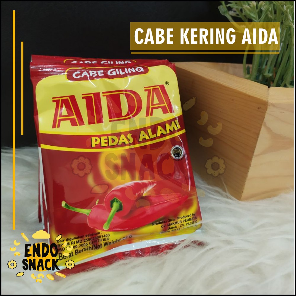 Jual 25gr Cabe Kering AIDA Cabai Giling dijamin Pedass Bumbu Pelengkap ...