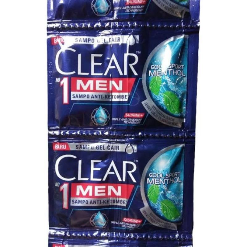 Jual Clear Men Sampo Shampoo Anti Ketombe 9 ml Renceng Renteng 12 ...