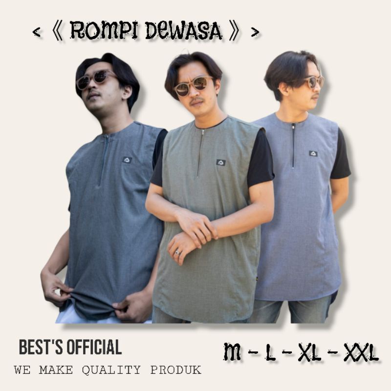 Jual BEST'S - Rompi Solat/Rompi Sholat/All In One Outer Pria - Rompi ...