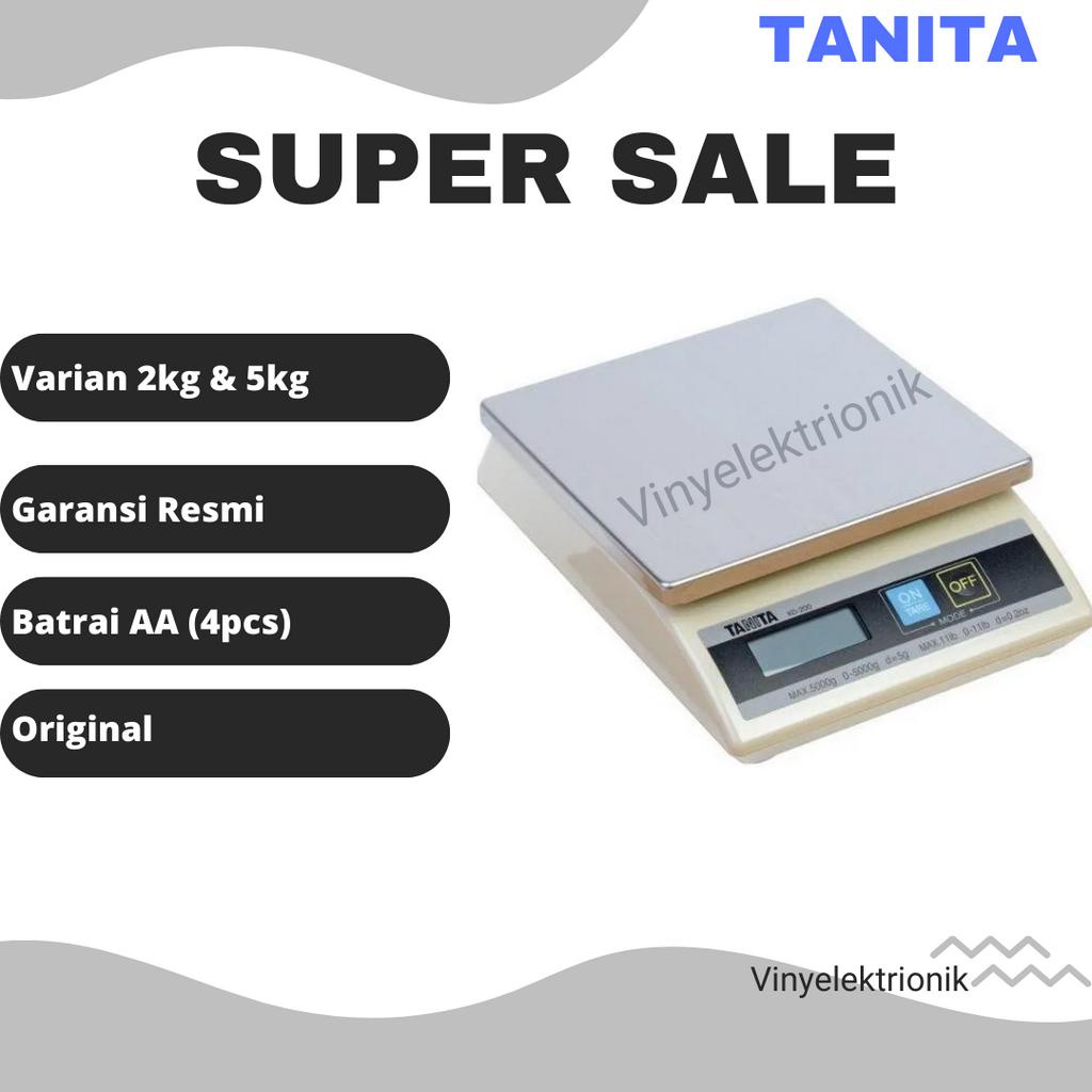 Jual Tanita Timbangan Kue Dapur KD-200 / Tanita Kitchen Scale KD200 2kg , 5kg Original 5 kg ori ...