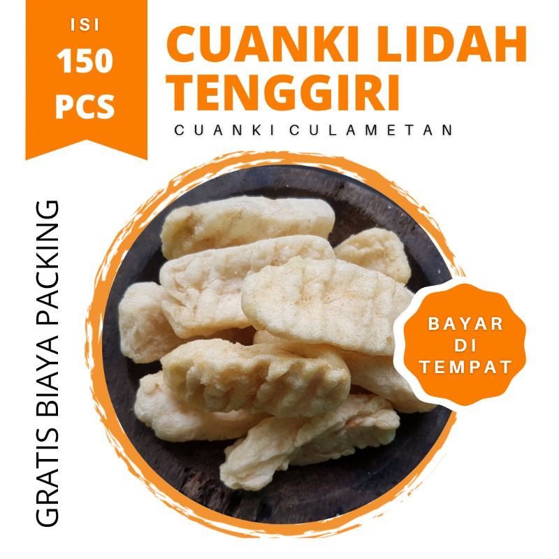 Jual Cuanki Lidah Kering isi 150 pcs / 1 kg toping seblak baso aci ...