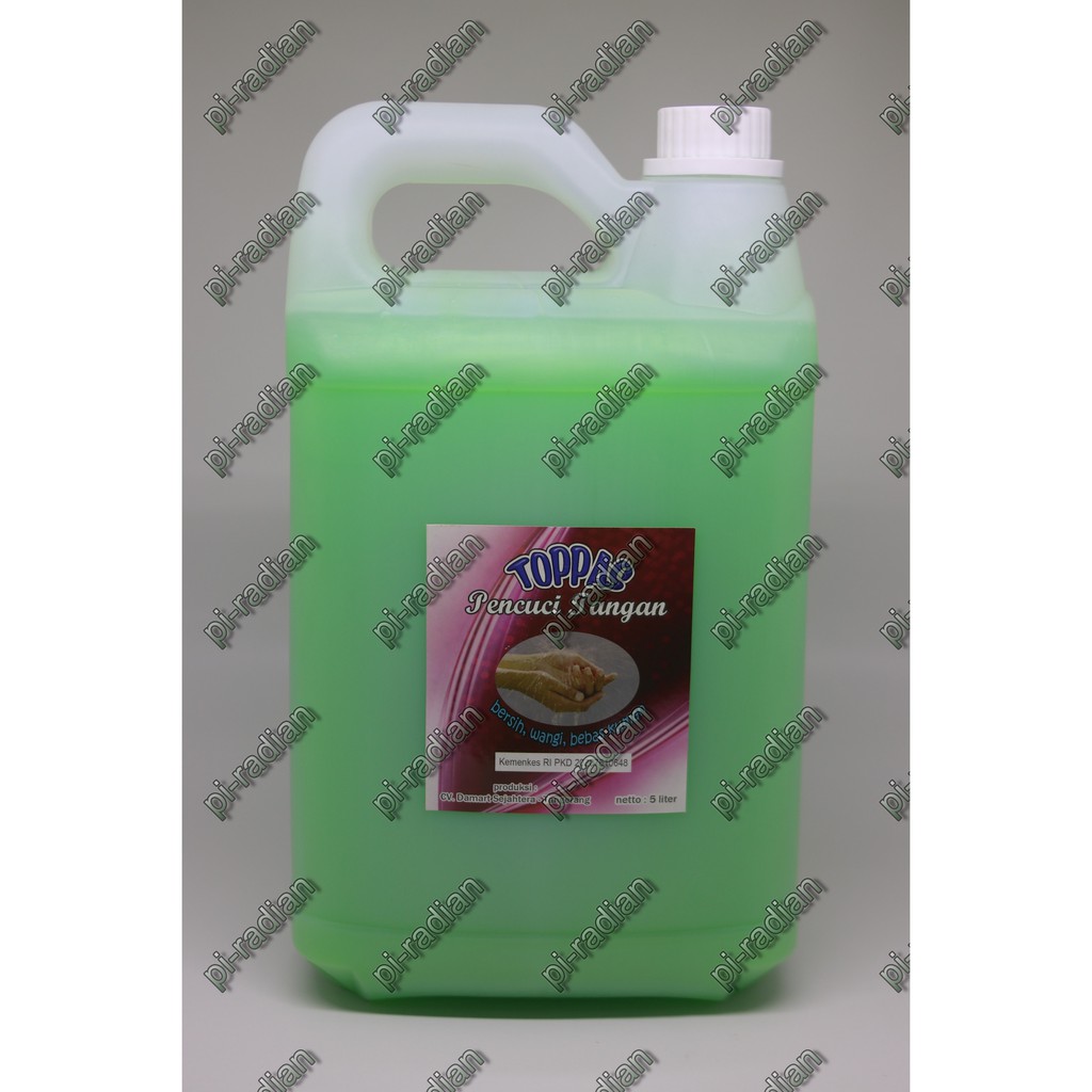 Jual TOPPAS Hand Soap Sabun Cuci Tangan Apel / melati/ lemon ...