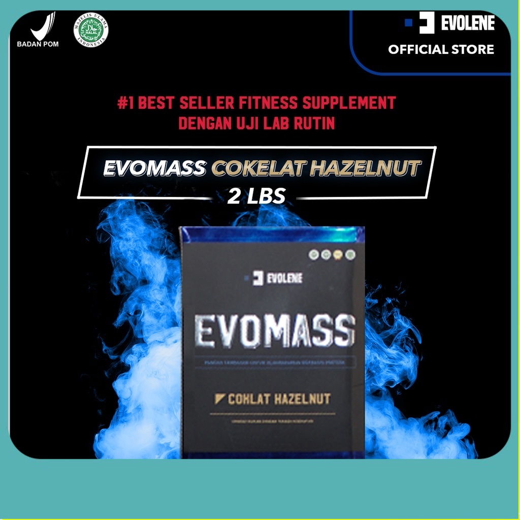 Jual Evolene Evomass Coklat Hazelnut 912gr/4x serving - Penambah massa otot - Suplemen fitness ...